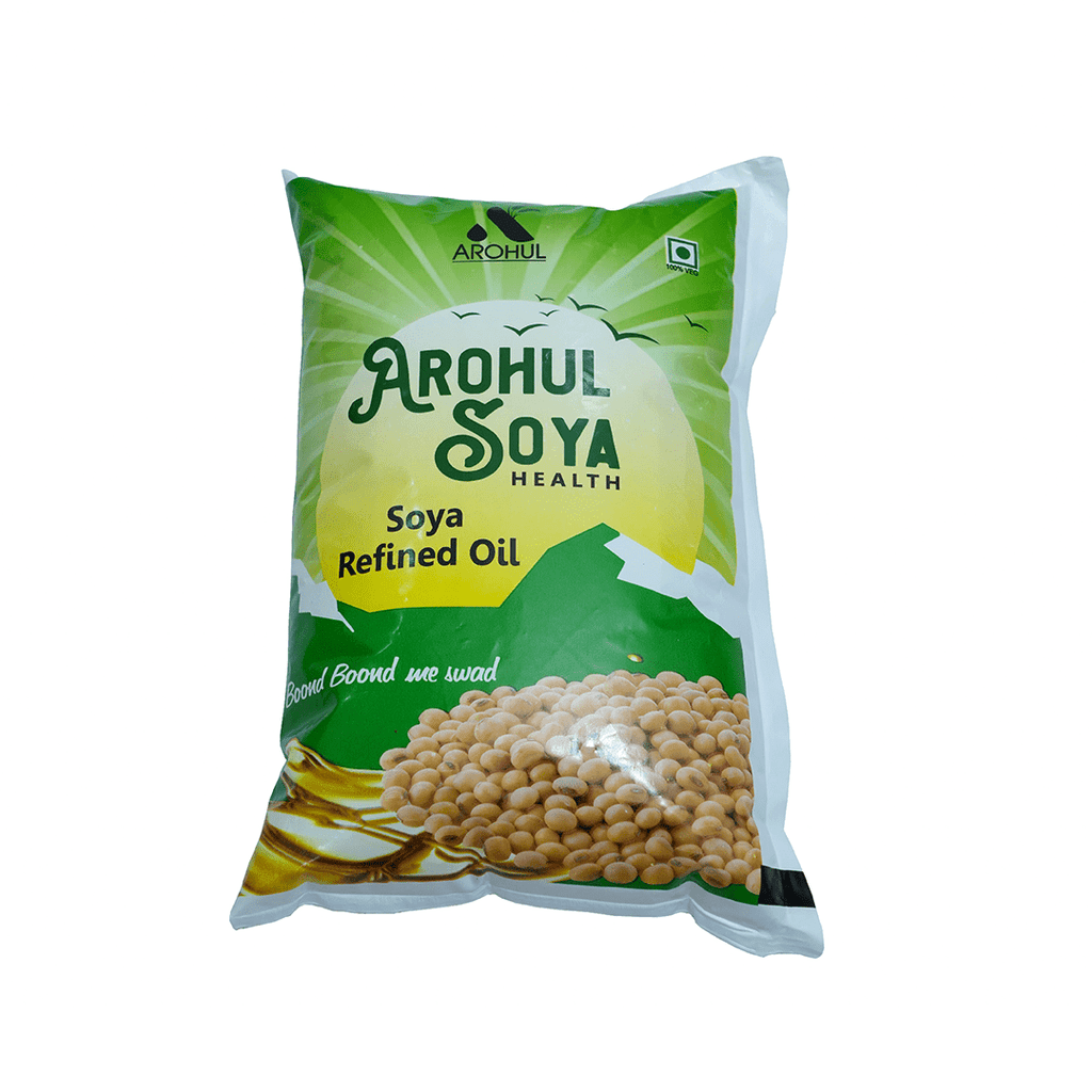 Arohul Soya Health Refined Soybean Oil Pouch | Rich in Omega-3 ...
